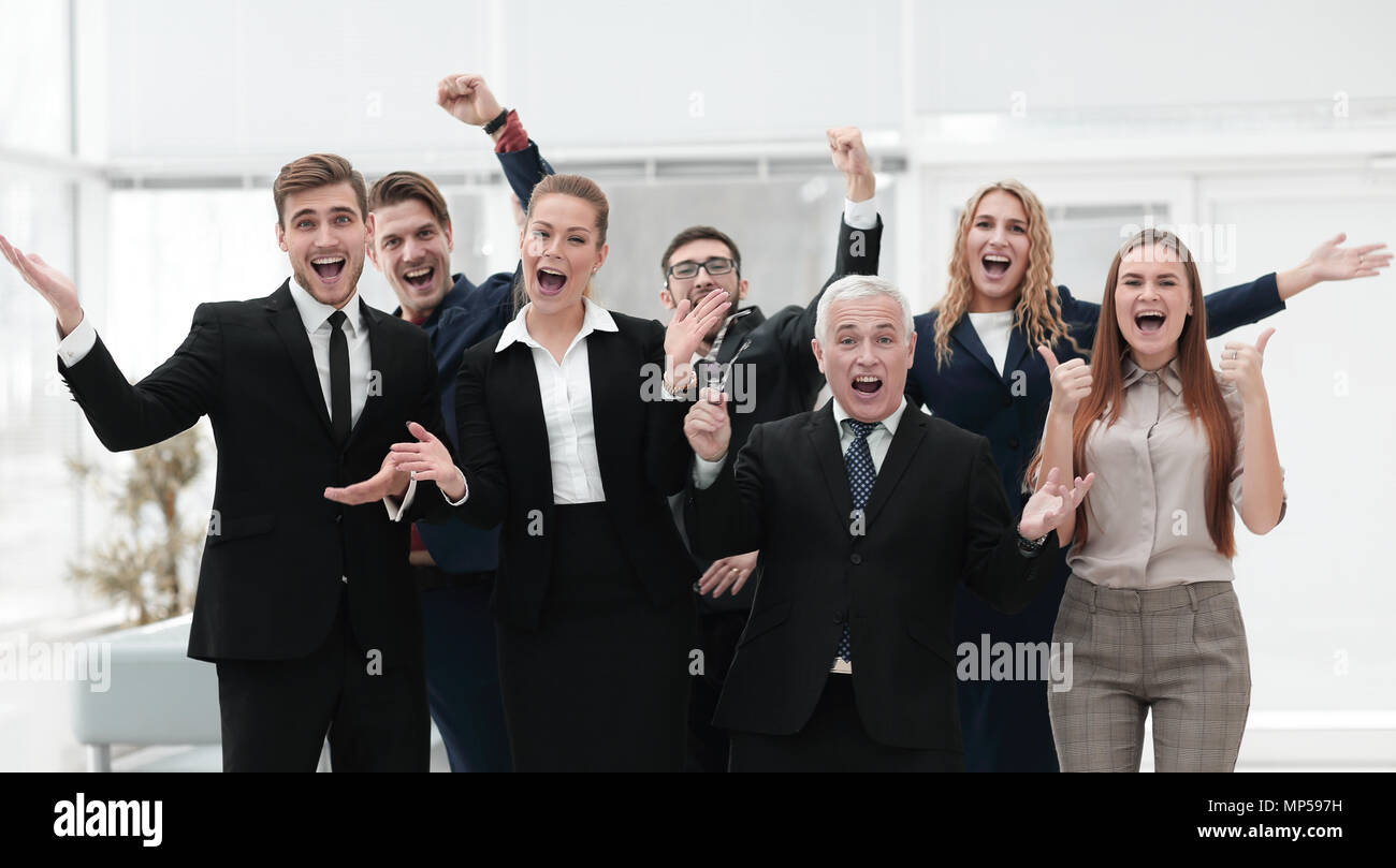 closeup portrait of a leading business team Stock Photo - Alamy