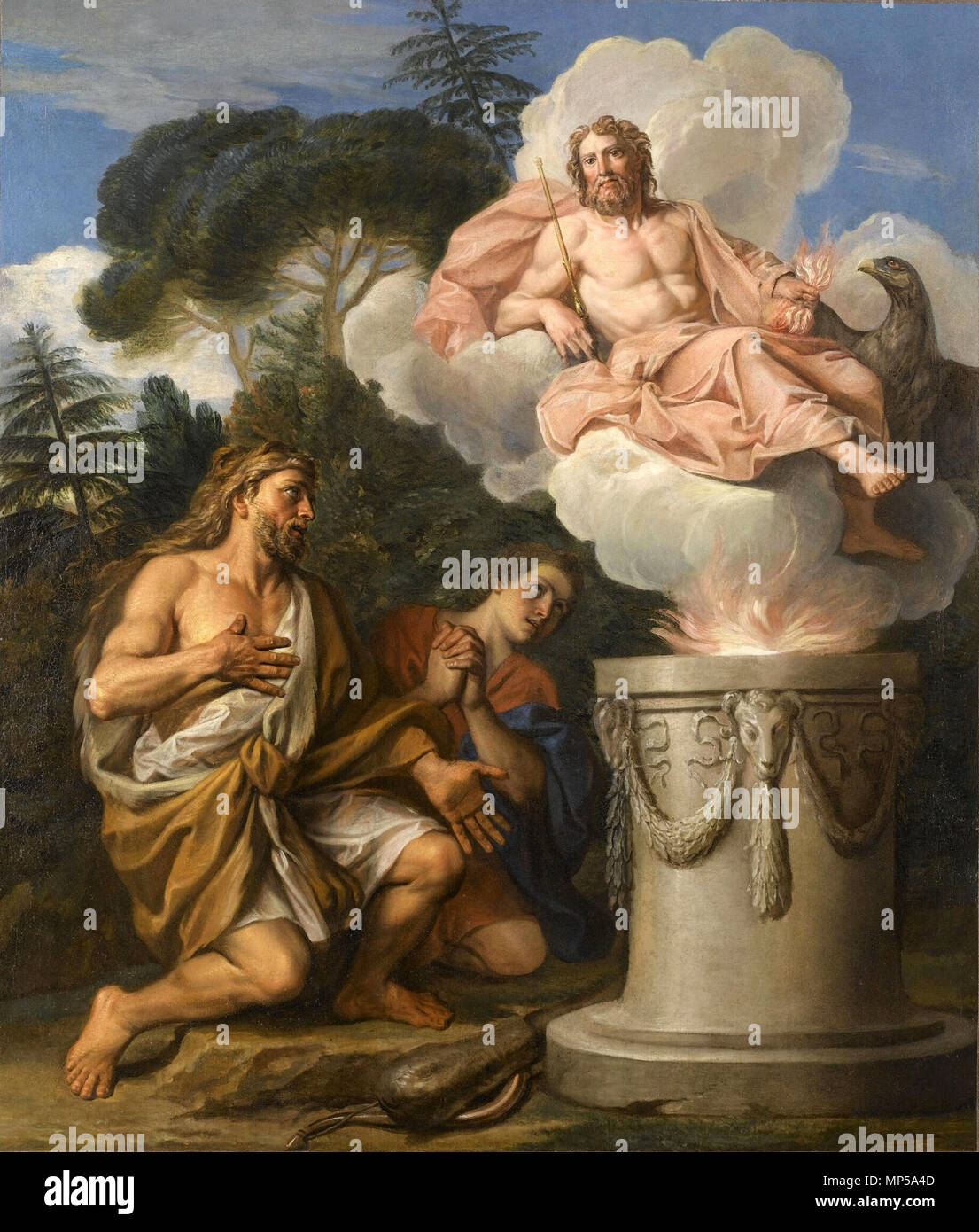 934 Noël Coypel, Story of Hercules - Hercules Making a Sacrifice to ...