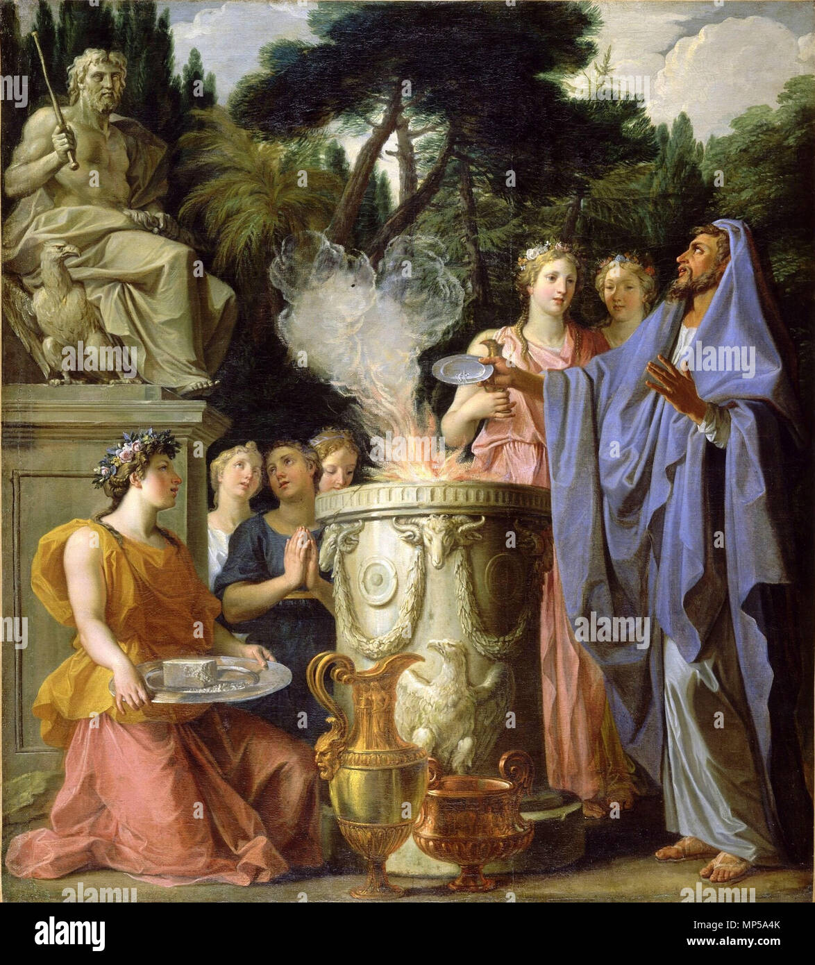 934 Noël Coypel - Sacrifice to Jupiter Stock Photo - Alamy