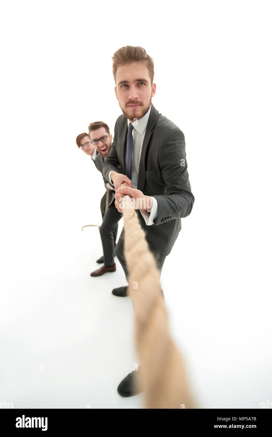 background image of a businessman rising up Stock Photo - Alamy