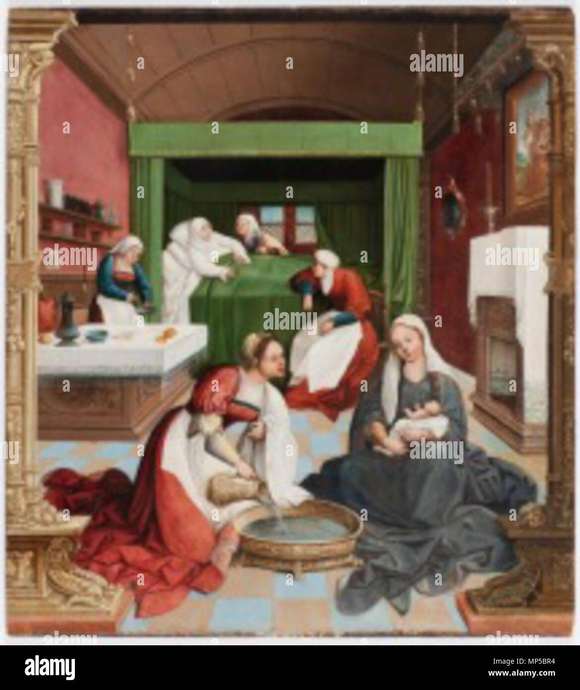 . English: Jan Rombouts, The Birth of St. John the Baptist, oil on ...