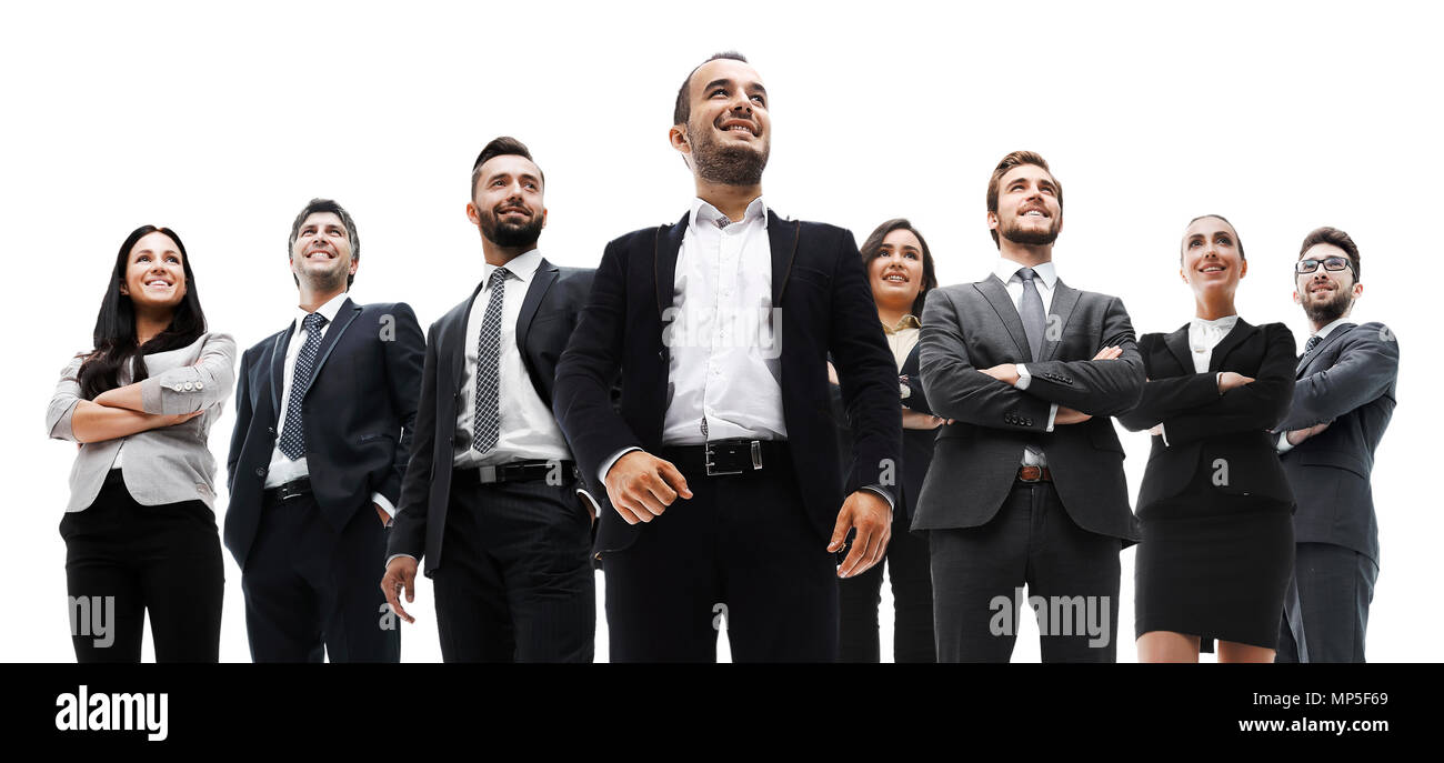 happy successful business team isolated on white background Stock Photo ...