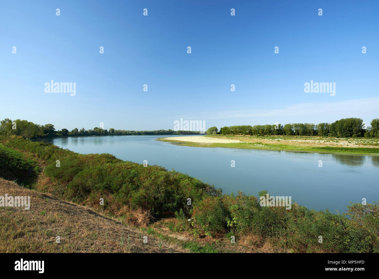 Zocca (Fe),Italy, the river Po Stock Photo - Alamy