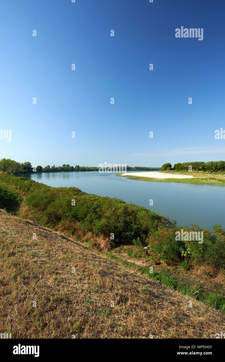 Zocca (Fe),Italy, the river Po Stock Photo - Alamy