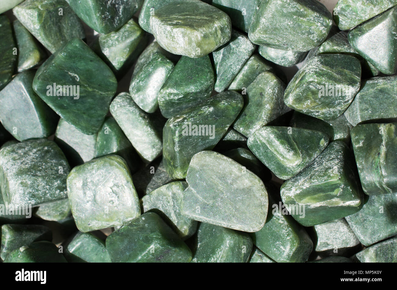 jade gem stone as natural mineral rock specimen Stock Photo - Alamy