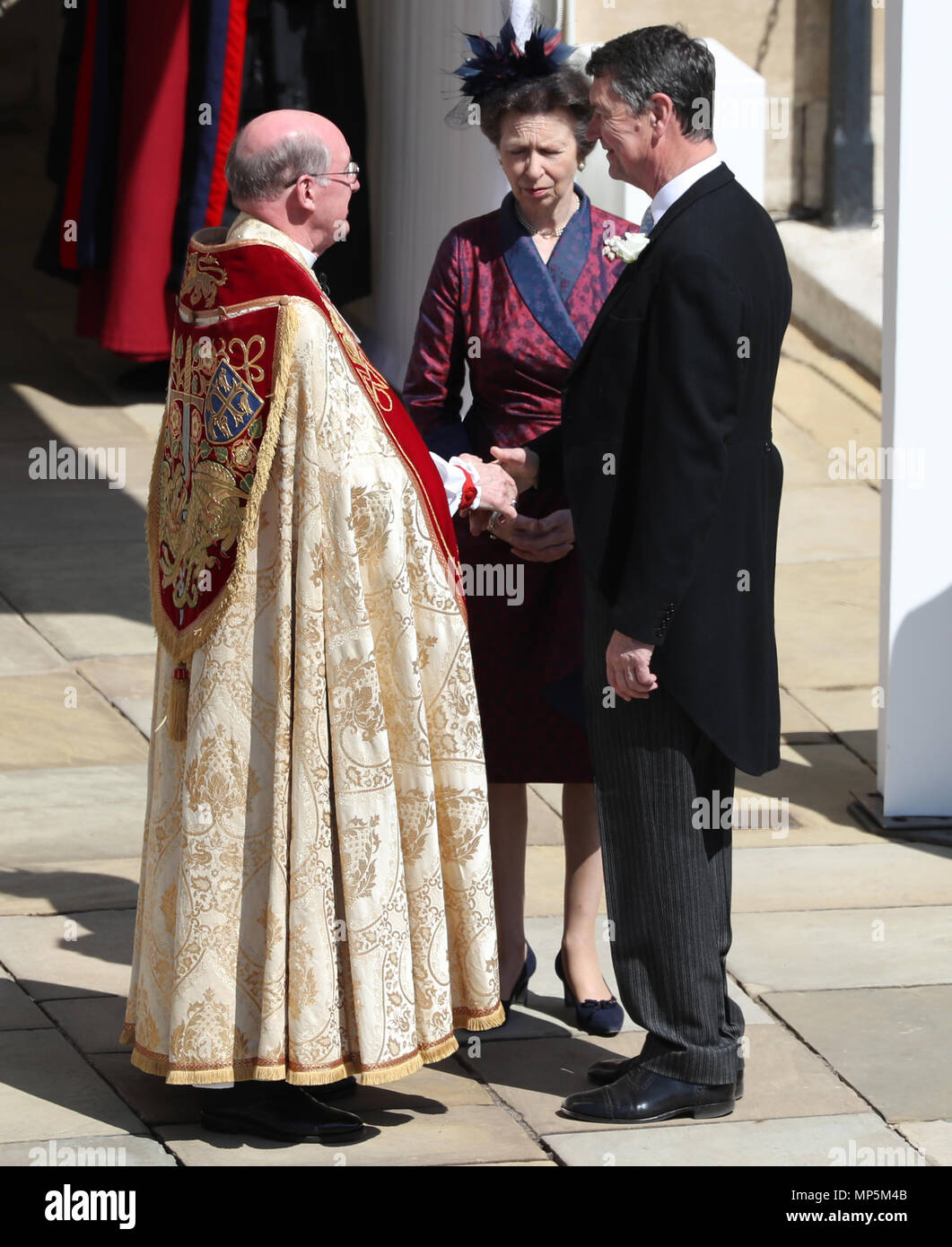 The Princess Royal and Vice Admiral Sir Tim Laurence arrive at St ...