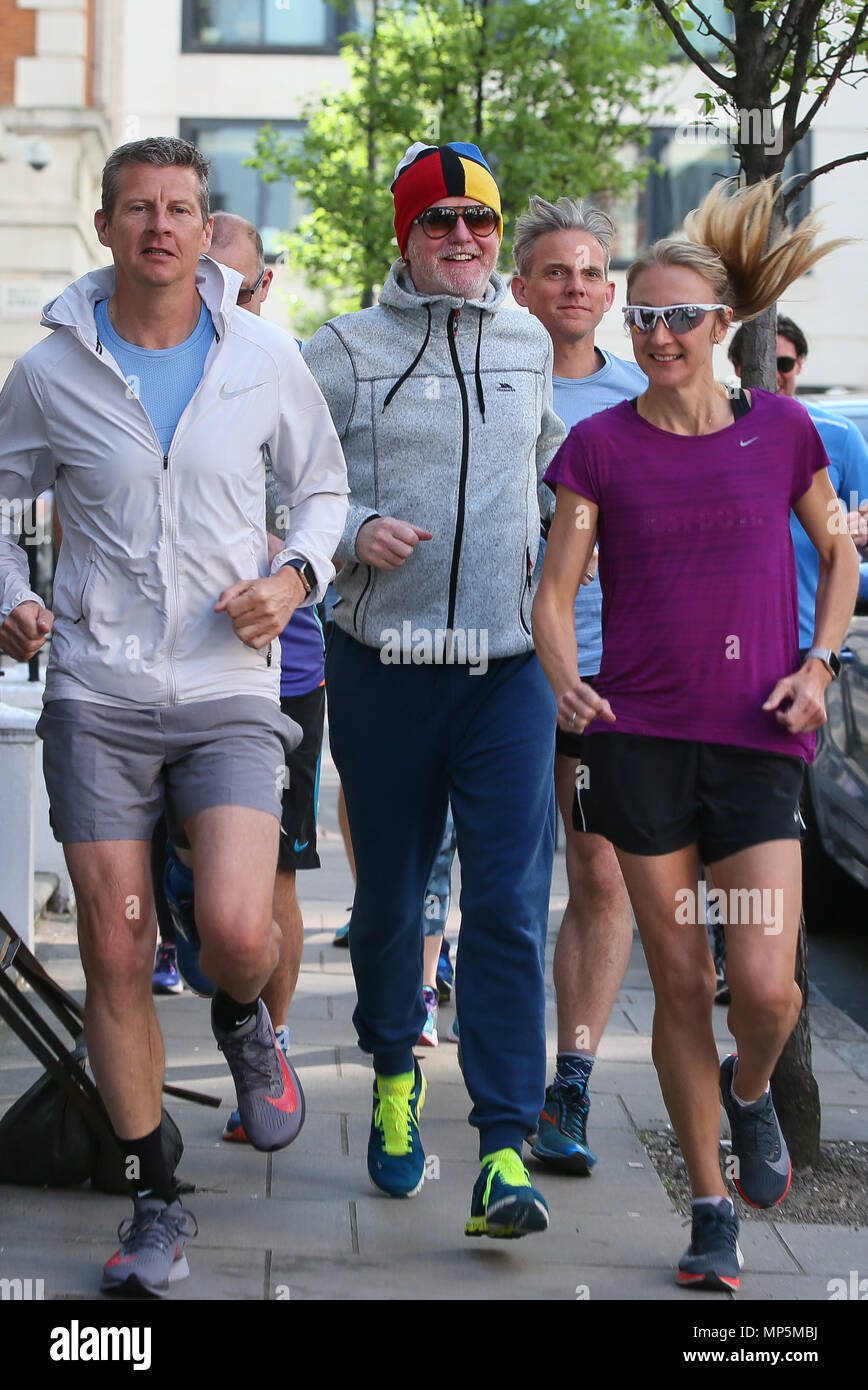 Chris Evans going for a run with Steve Cram and Paula Radcliffe ...