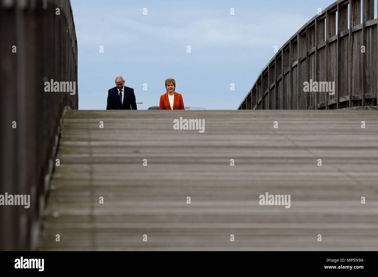 First Minister Nicola Sturgeon and Lord Smith, chair of Clyde Gateway ...