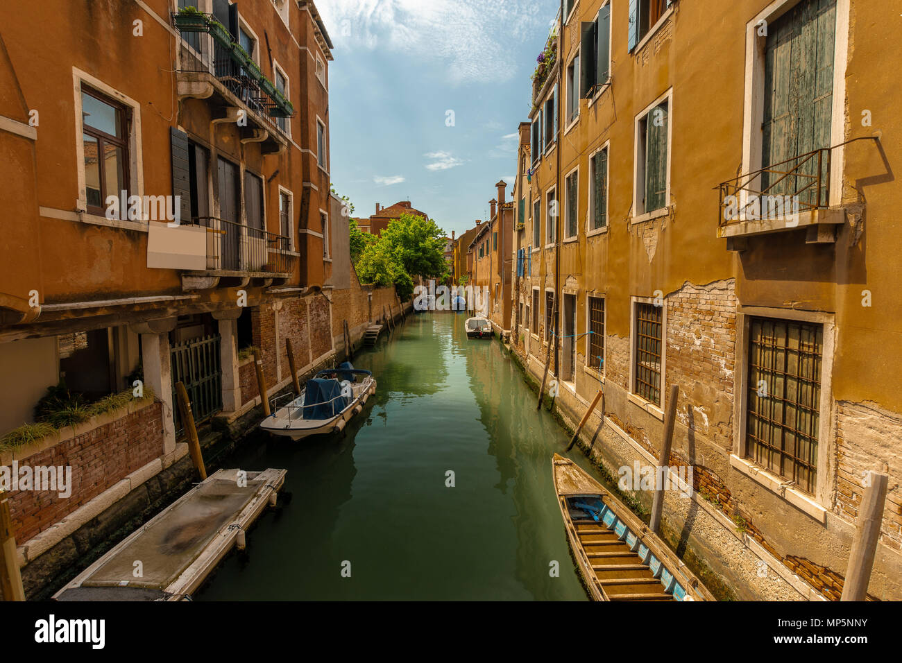 a small canal in Venice Stock Photo - Alamy
