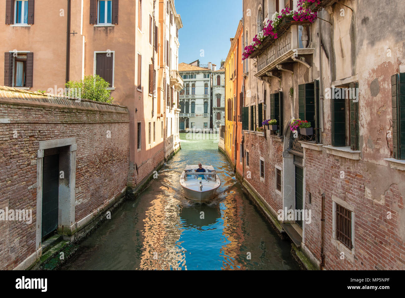 Venice italy boat motorboat hi-res stock photography and images - Alamy