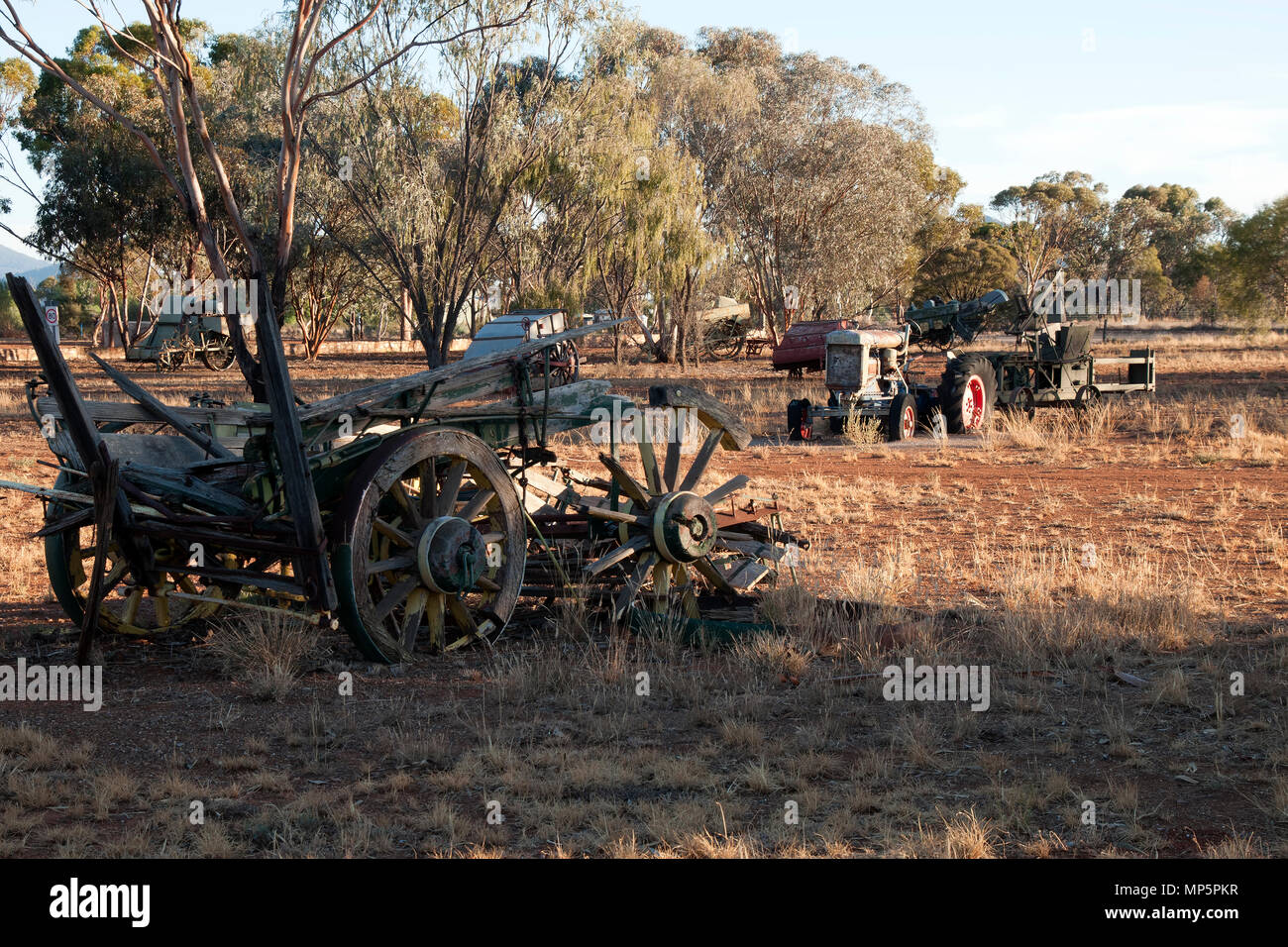Quorn South Australia, field of obsolete farming equipment left to rust ...