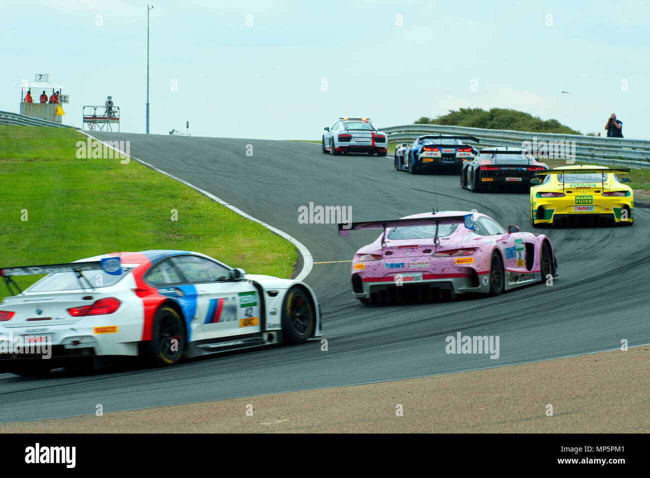 Safety car leading, race track Circuit Zandvoort, Netherlands | Safety ...