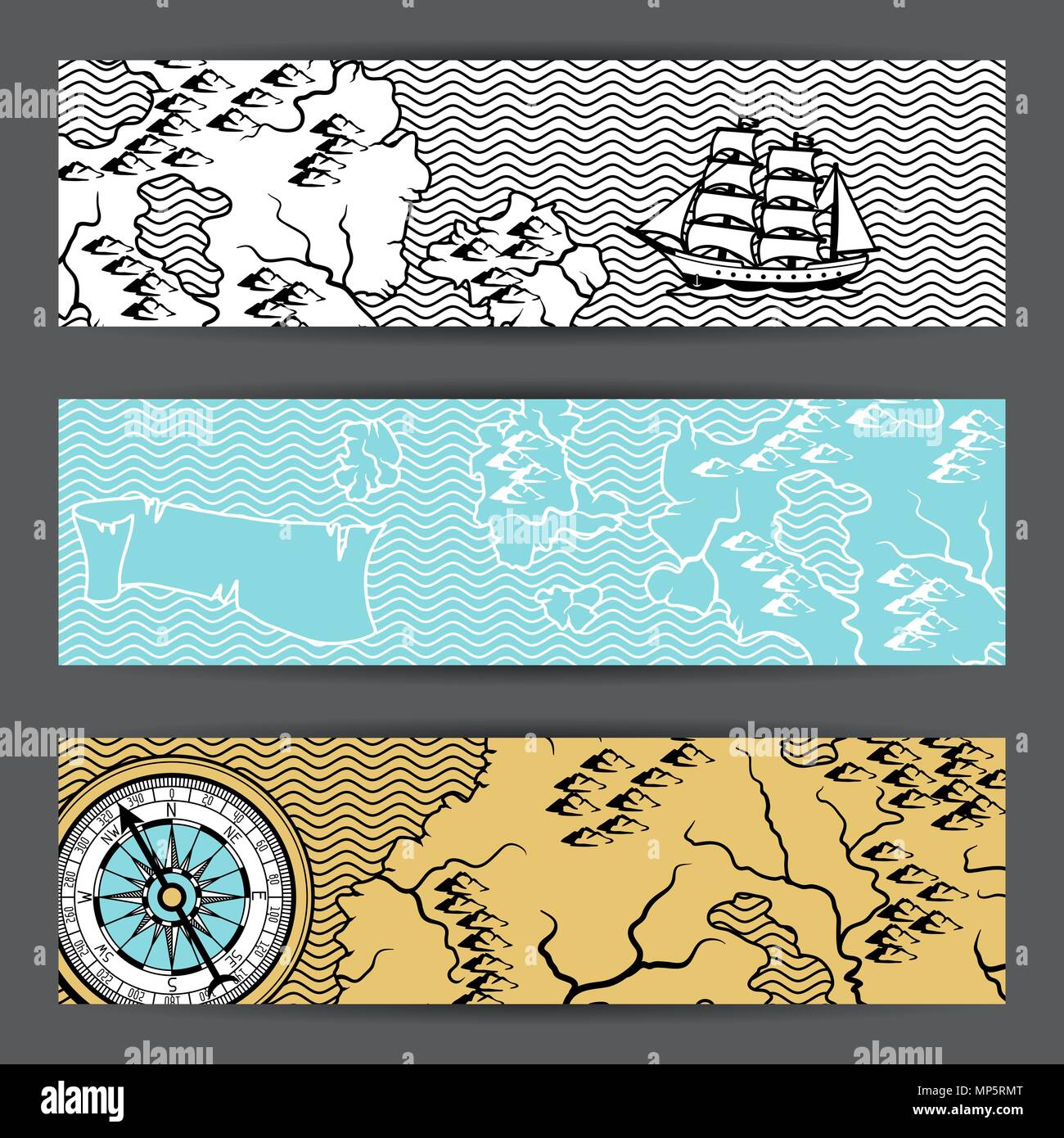 Nautical cartography Stock Vector Images - Alamy
