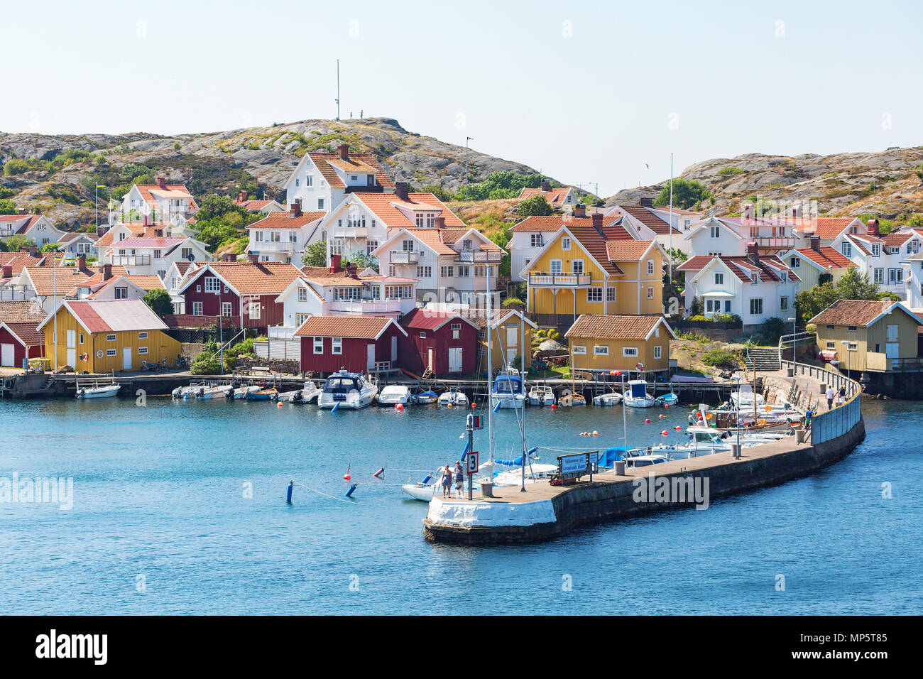 Grundsund, a coastal settlement on the Swedish west coast Stock Photo ...