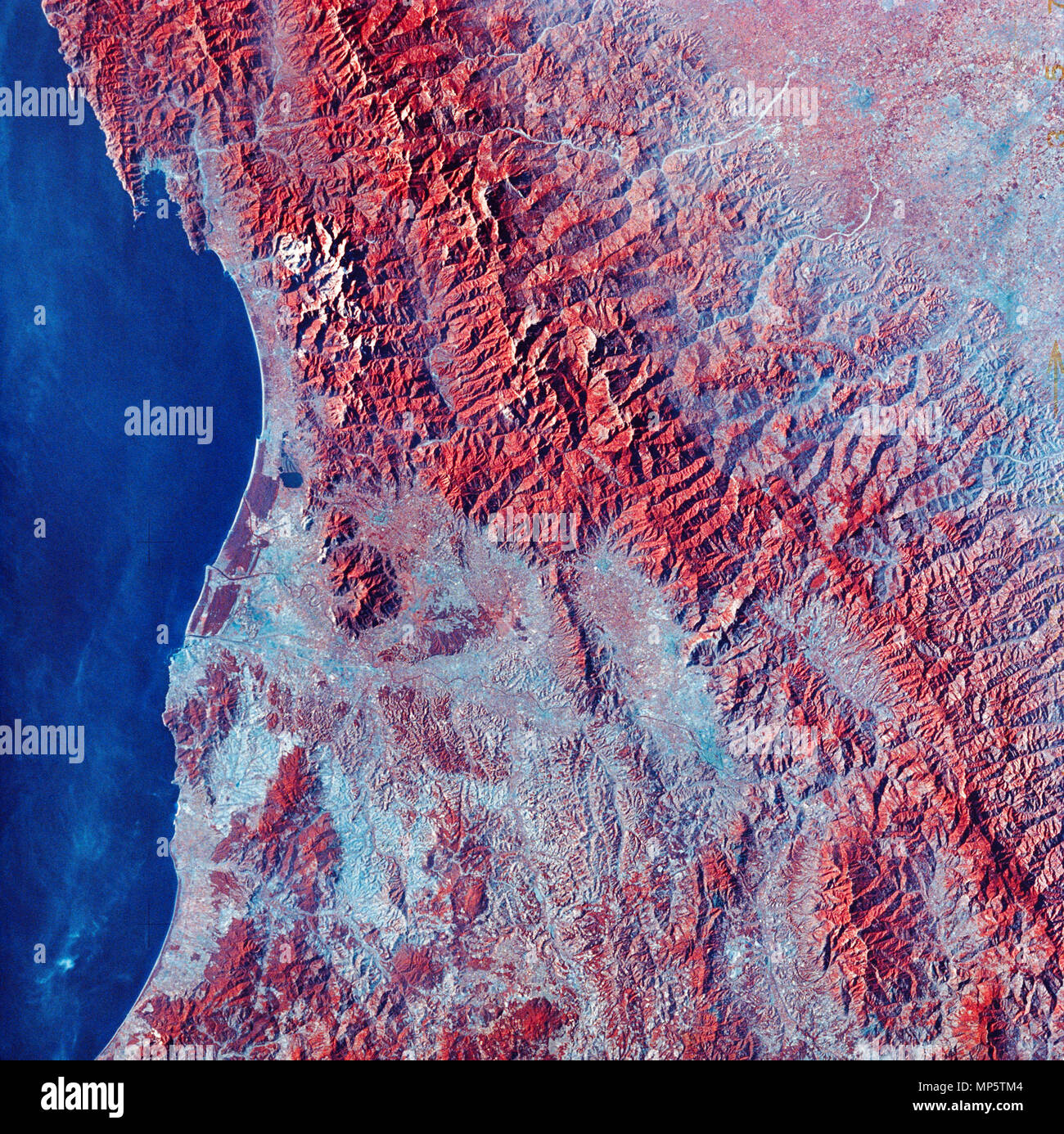 The Earth from space. Orbital view of Pisa, Italy Stock Photo - Alamy