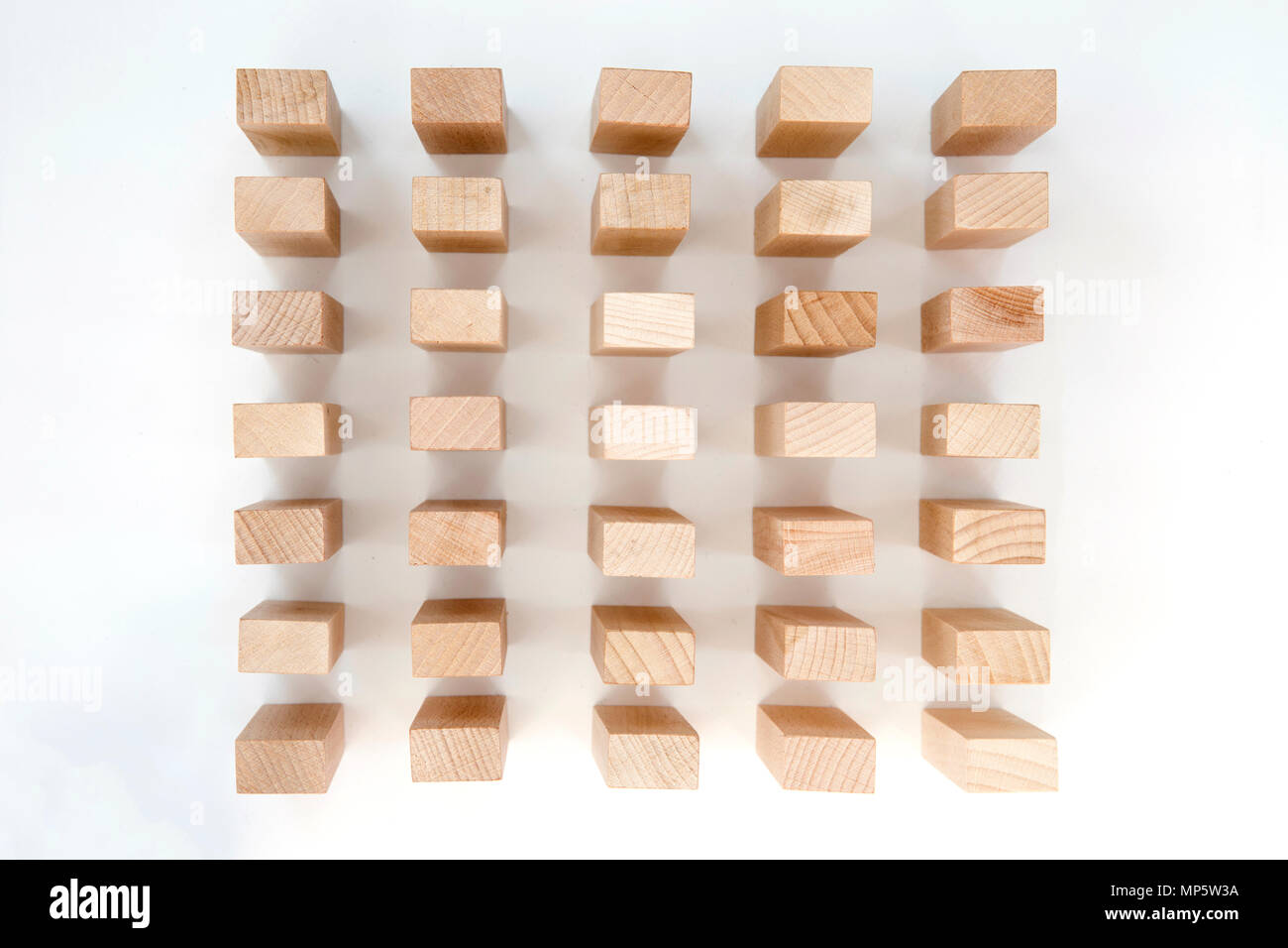 Group of wooden blocks isolated on the white background Stock Photo - Alamy