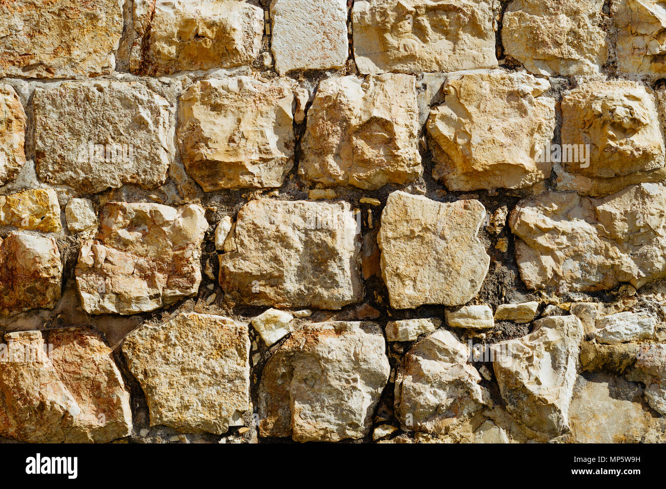 A stone wall texture with big stones Stock Photo - Alamy