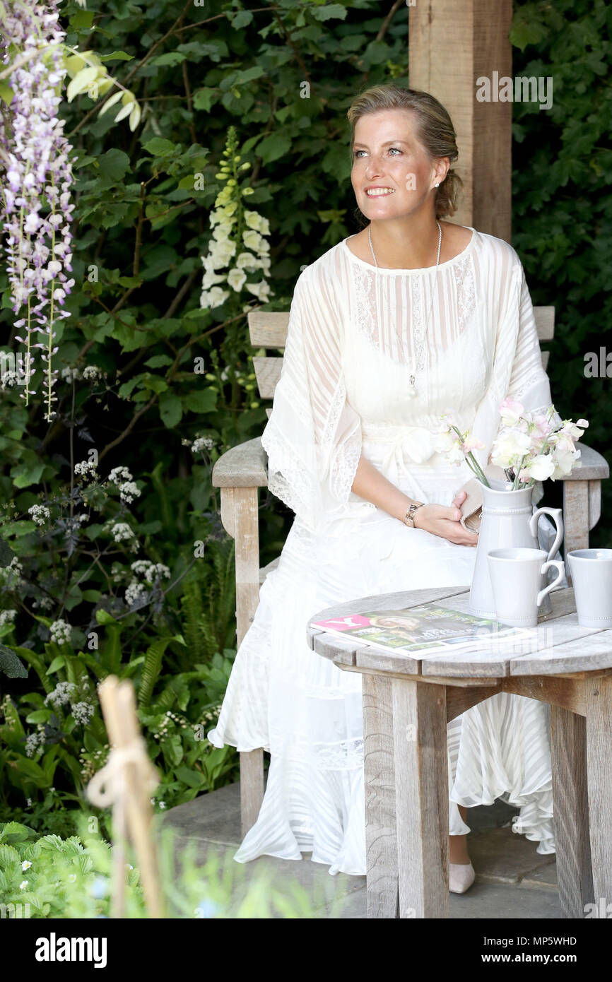 The Countess Of Wessex At The Chelsea Flower Show High Resolution Stock ...