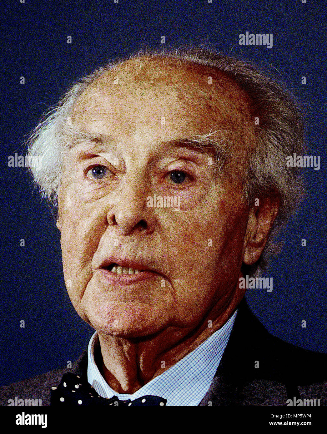 Washington, DC., USA, January 5, 1987 John Houseman speaking at the ...