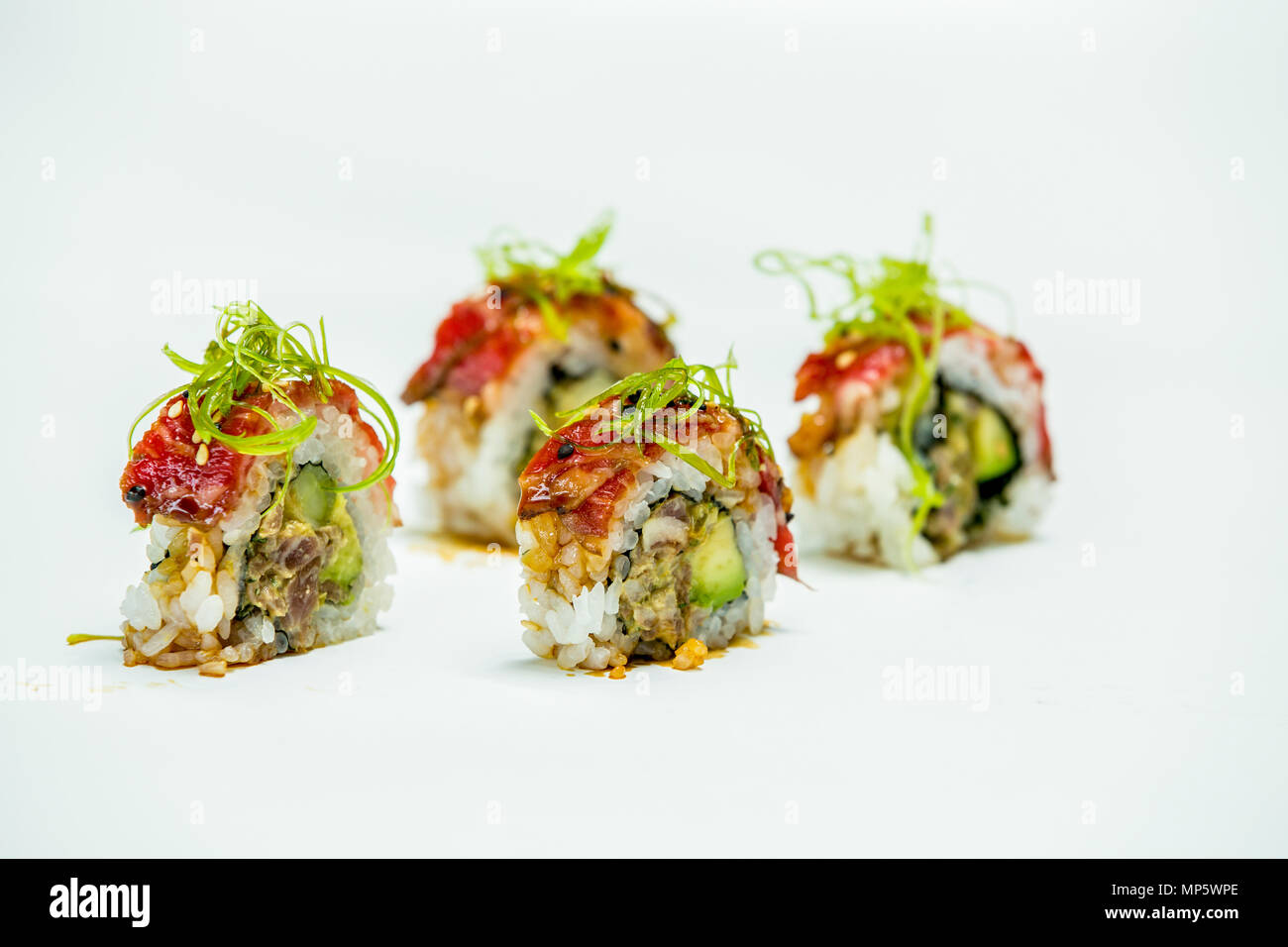 Maki Roll De Lomo Saltado Stock Photo - Alamy