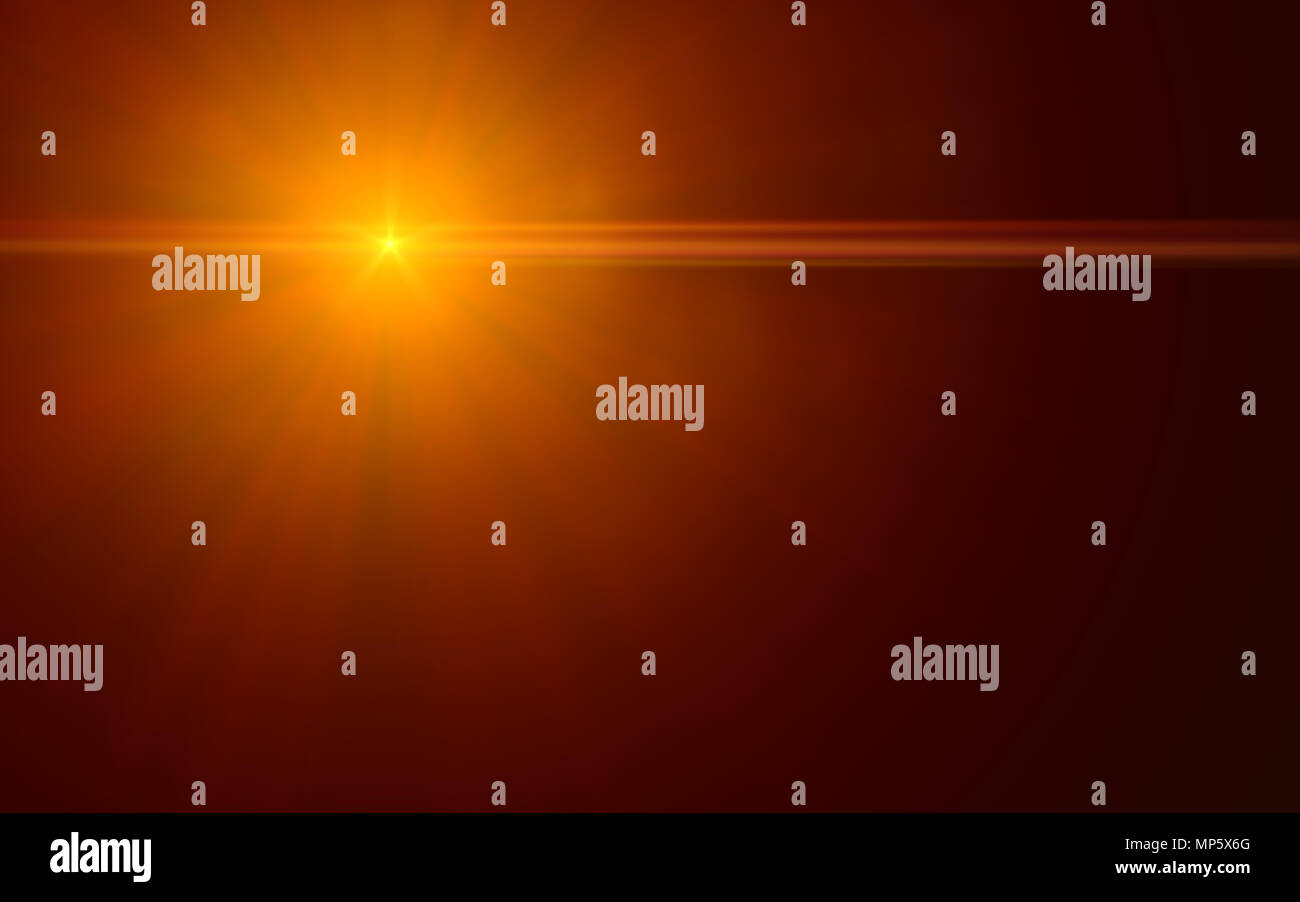 Natural lens flare.Lens Flare light over Black Background. Easy to add ...