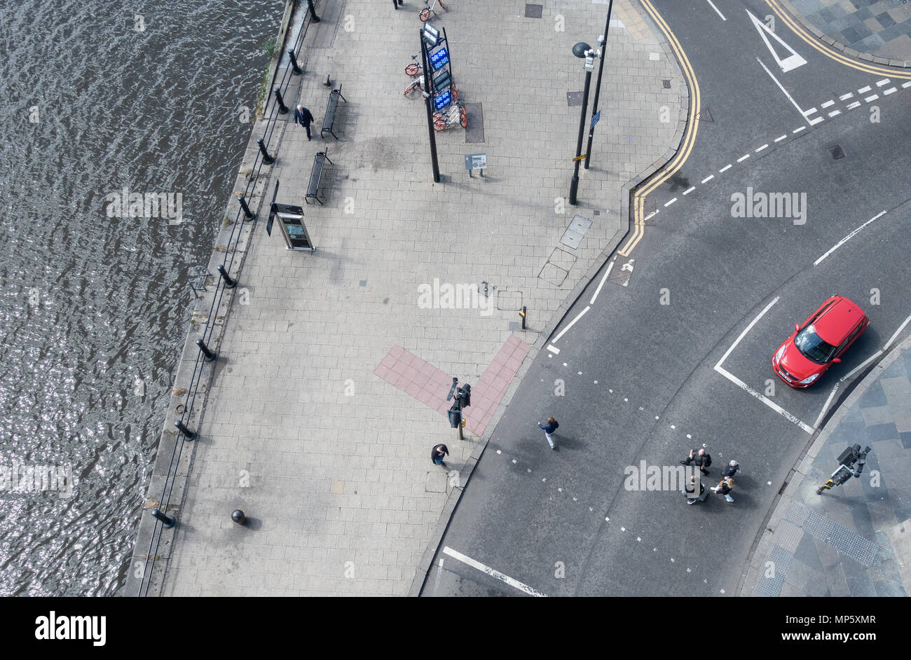Aerial view of newcastle upon tyne hi-res stock photography and images ...