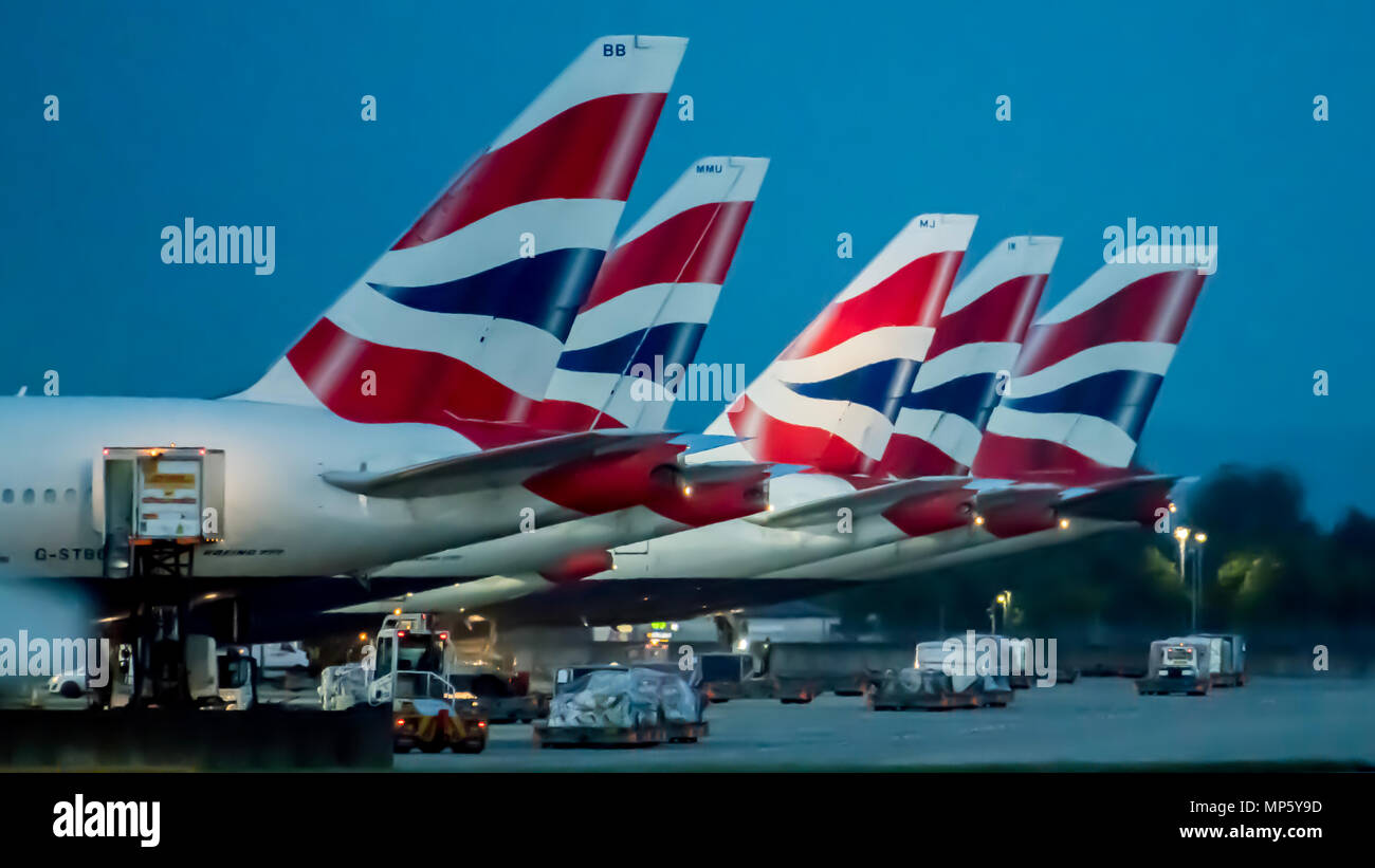 British Airways aircraft at London Heathrow Stock Photo - Alamy
