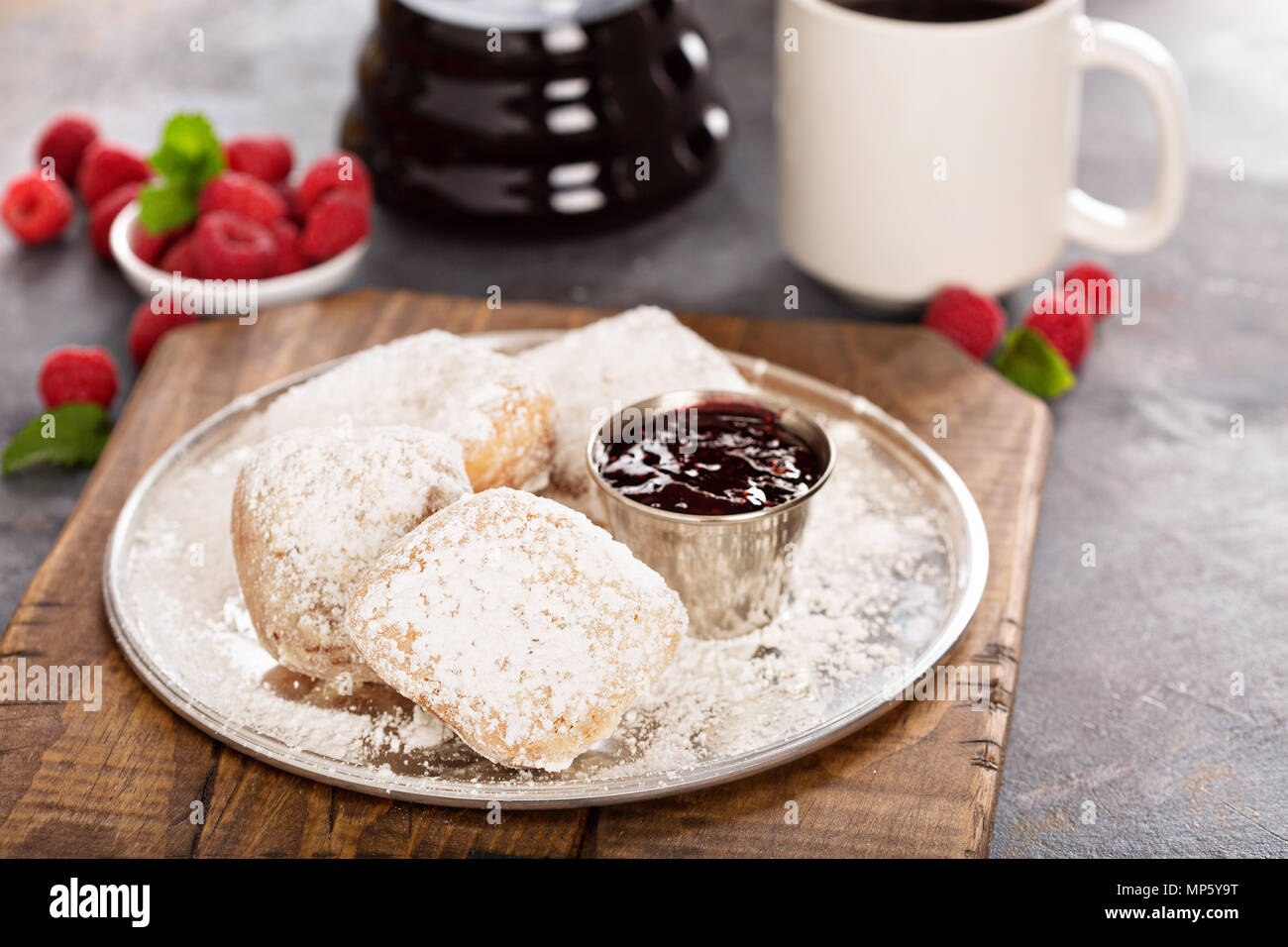 Beignets hi-res stock photography and images - Alamy