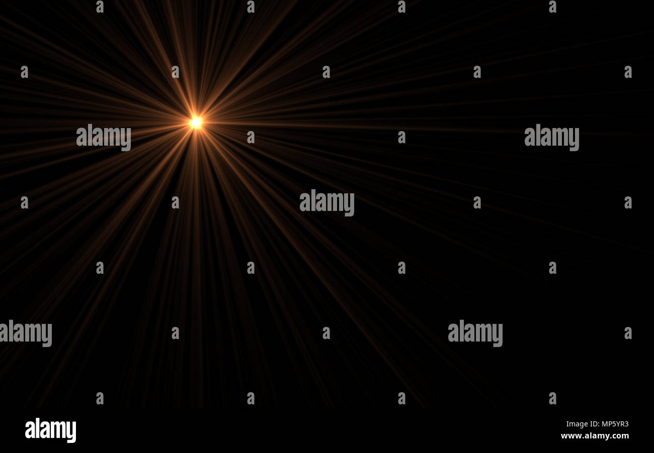 Abstract Lens Flare dusty with black background.Modern abstract ...