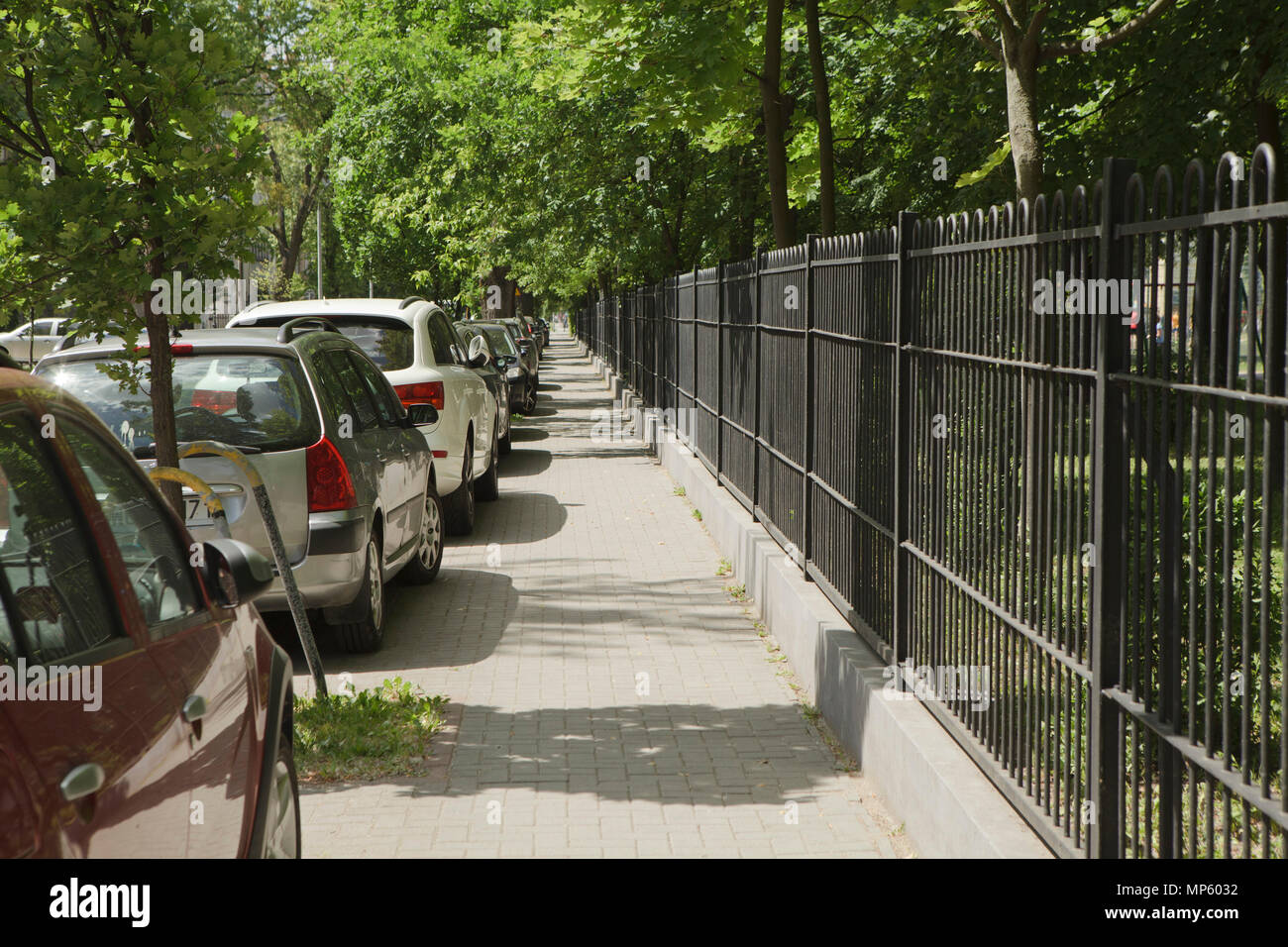 Car park fence hi-res stock photography and images - Alamy