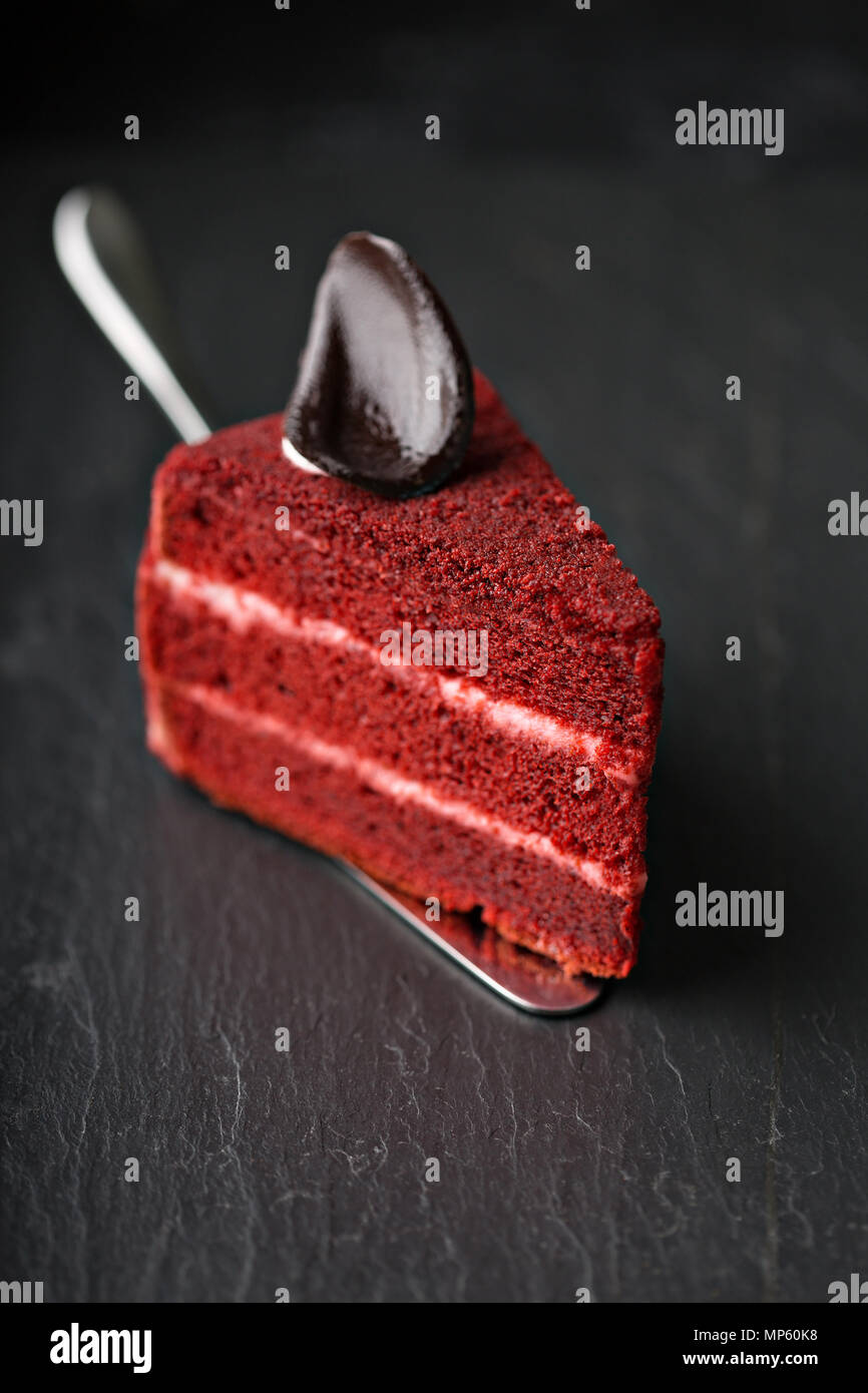 Red Velvet Cake Slice High Resolution Stock Photography and Images - Alamy