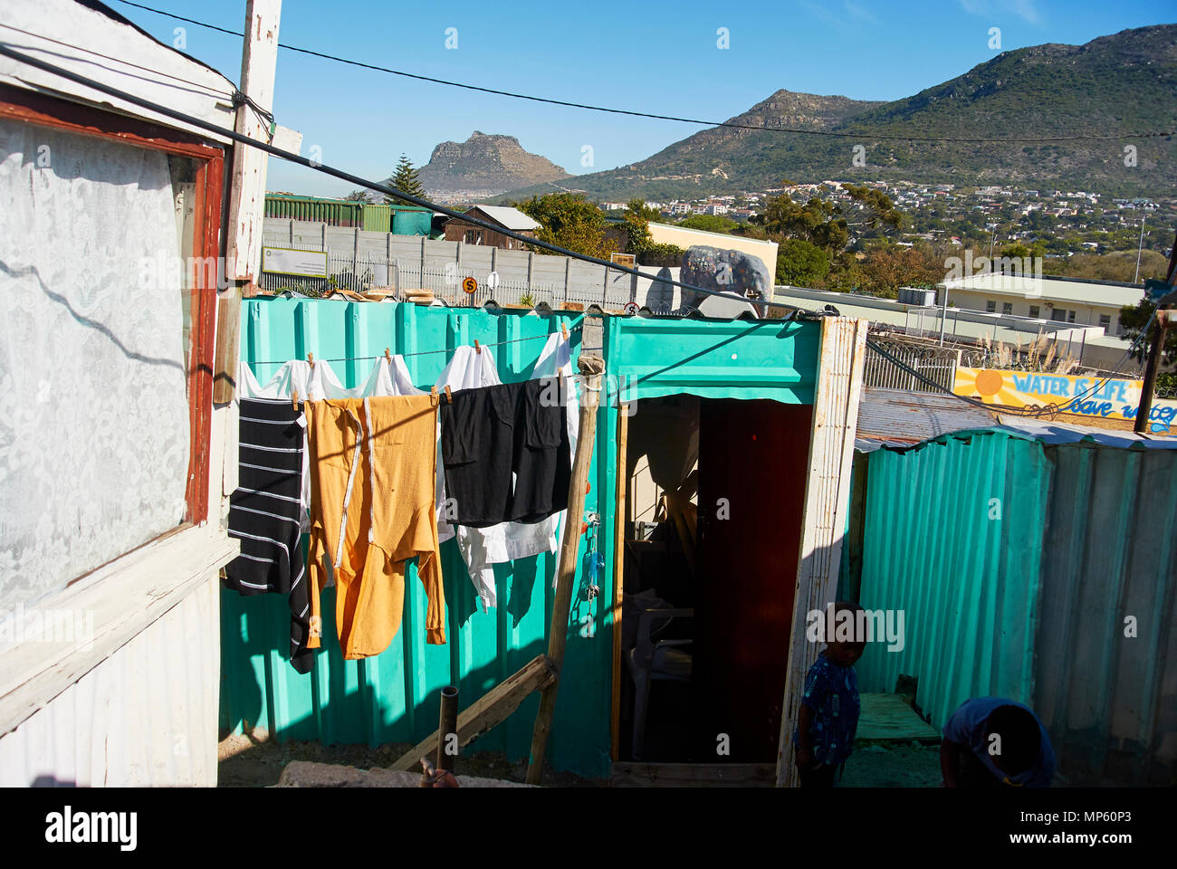 In south Africa, near cape-town, Imizamo Yethu township (Xhosa, meaning ...