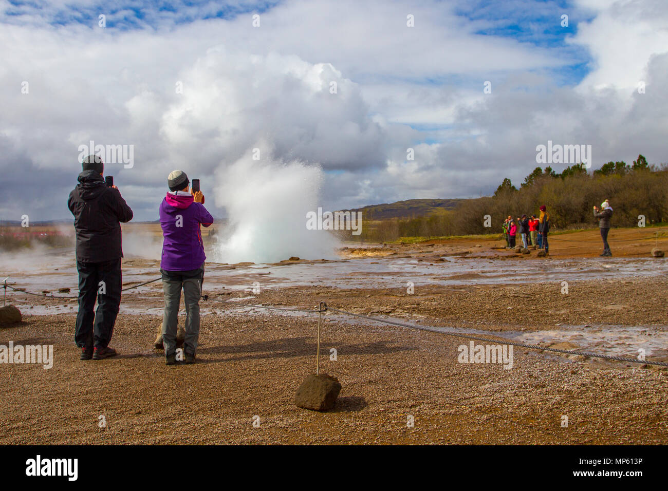 Attractions on the Golden Circle Route, Iceland Stock Photo - Alamy