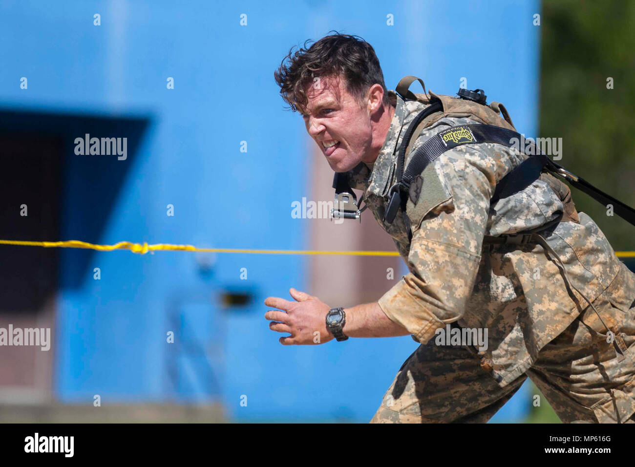 U.S. Army Ranger 1st Lt. John Barr, assigned to 25th Infantry Division ...