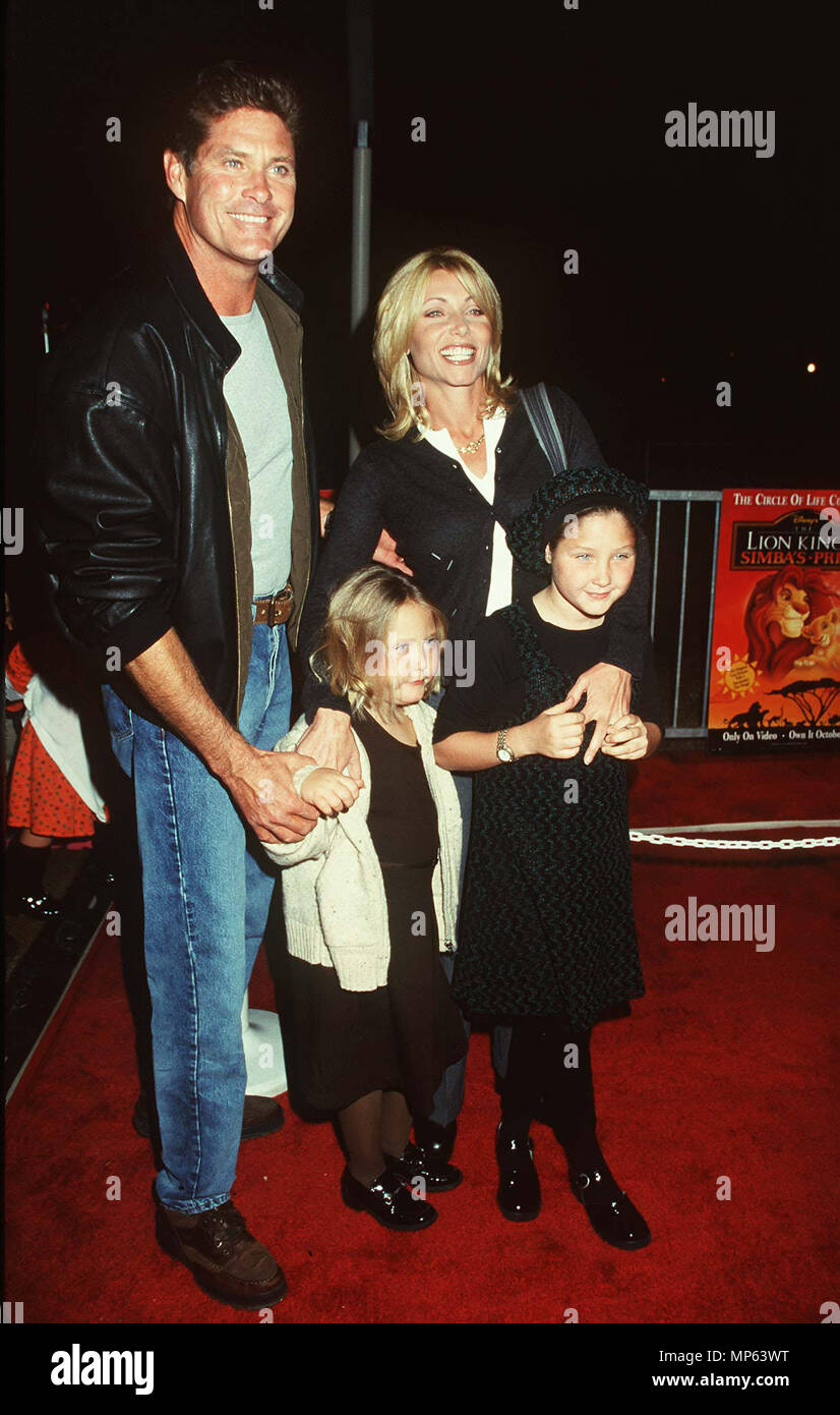 Hasselhof David and wife Pamela + 2 daughters Taylor-Ann Hasselhoff and ...