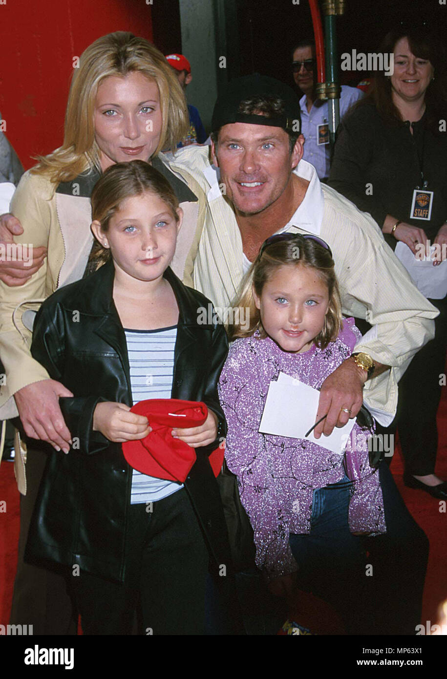 Hasselhof David and wife Pamela + 2 daughters Taylor-Ann Hasselhoff and ...