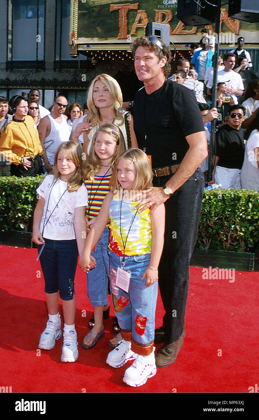 Hasselhof David and wife Pamela + 2 daughters Taylor-Ann Hasselhoff and ...
