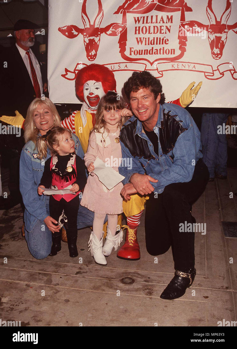 Hasselhof David and wife Pamela + 2 daughters Taylor-Ann Hasselhoff and ...