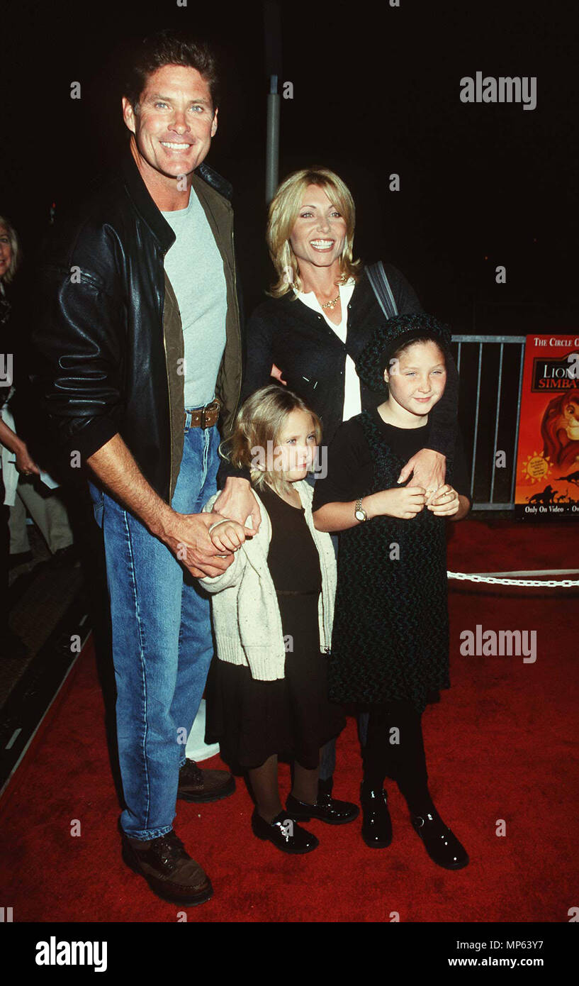 Hasselhof David and wife Pamela + 2 daughters Taylor-Ann Hasselhoff and ...