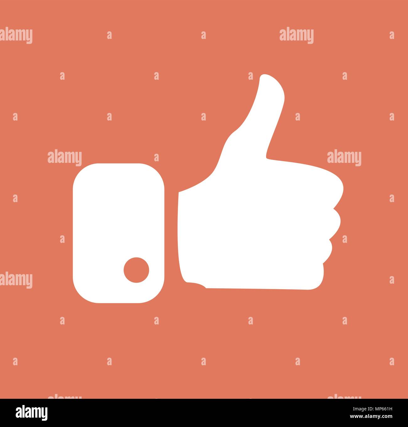 Modern Thumbs Up Icons Stock Vector Image & Art - Alamy