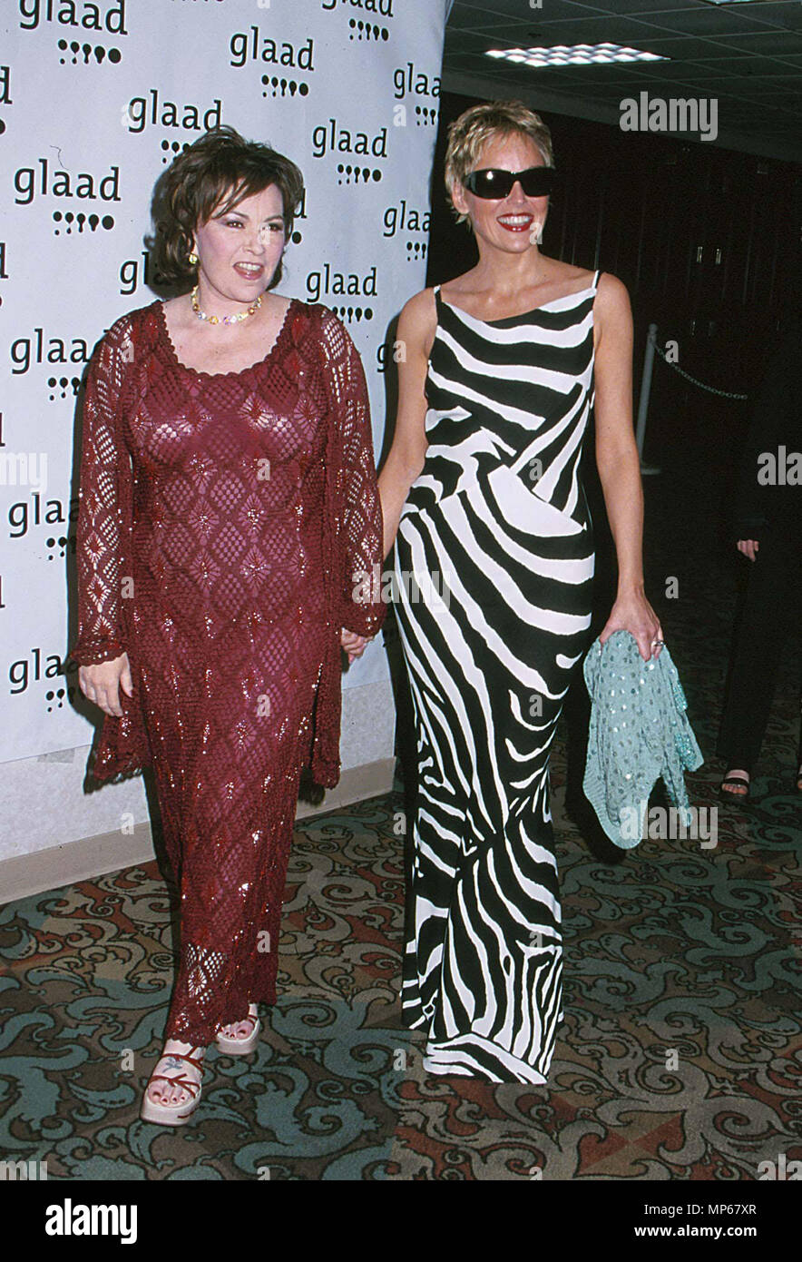 Roseanne and sharon stone event in hollywood life california hi-res ...