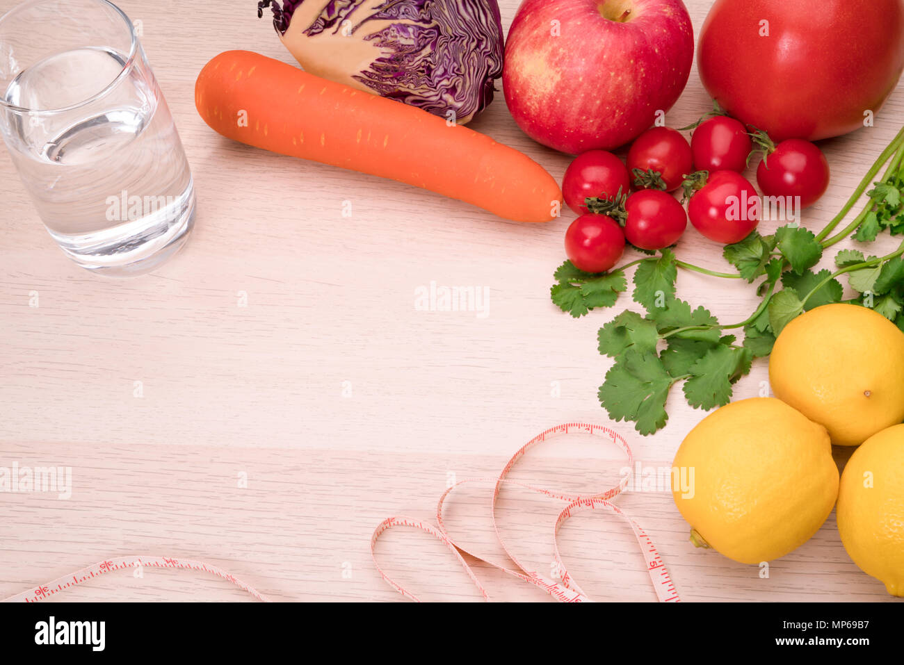 fresh vegetables, fruits, pure water, healthy food, diet, nutritional ...