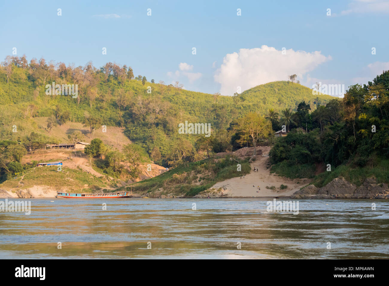 Beautiful landscape taken during two day cruise on Mekong River from ...