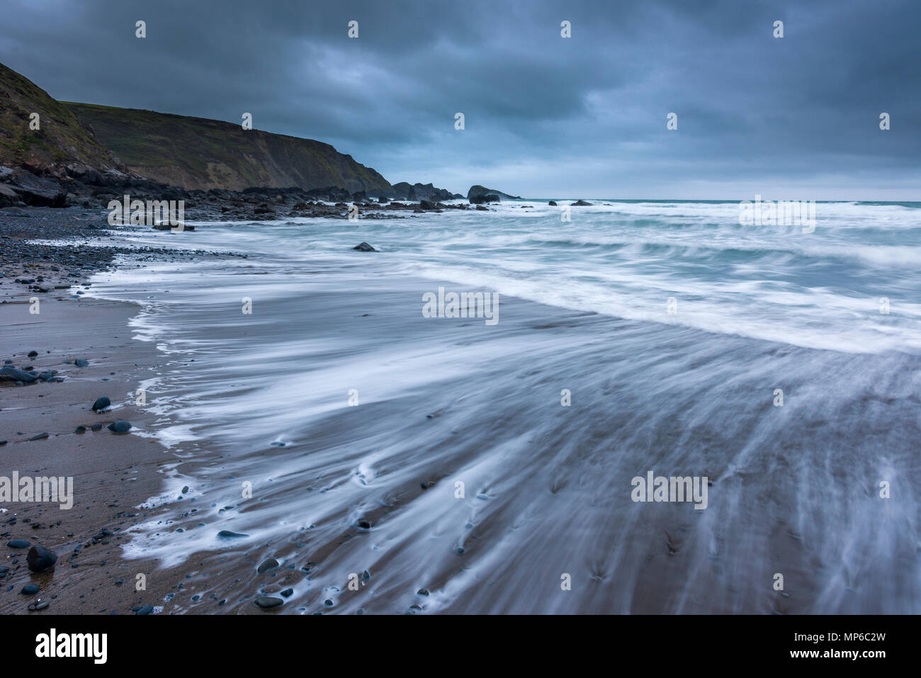 Welcombe Mouth on the North Devon Heritage Coast, England Stock Photo ...