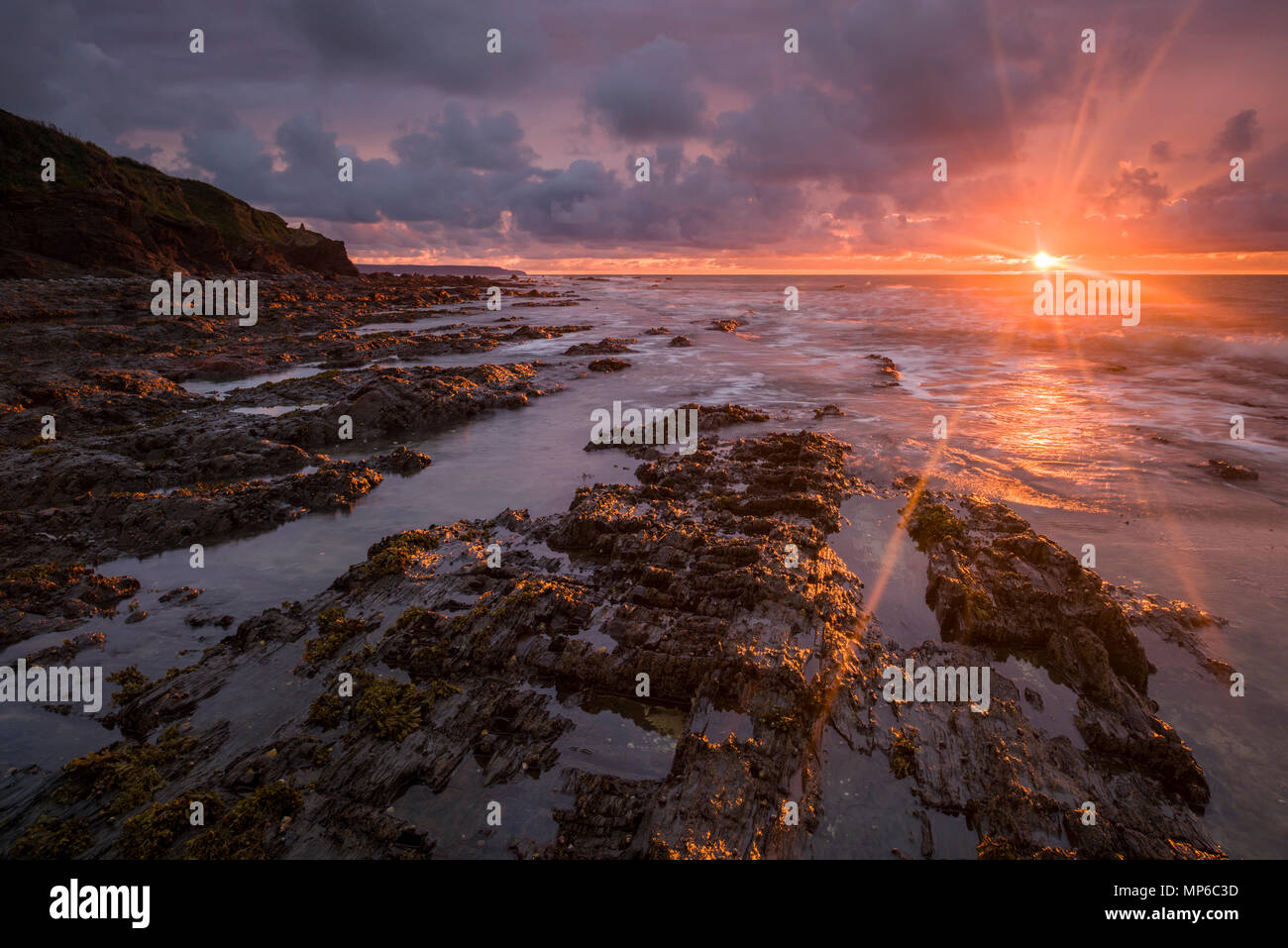 Devon sunset hi-res stock photography and images - Alamy