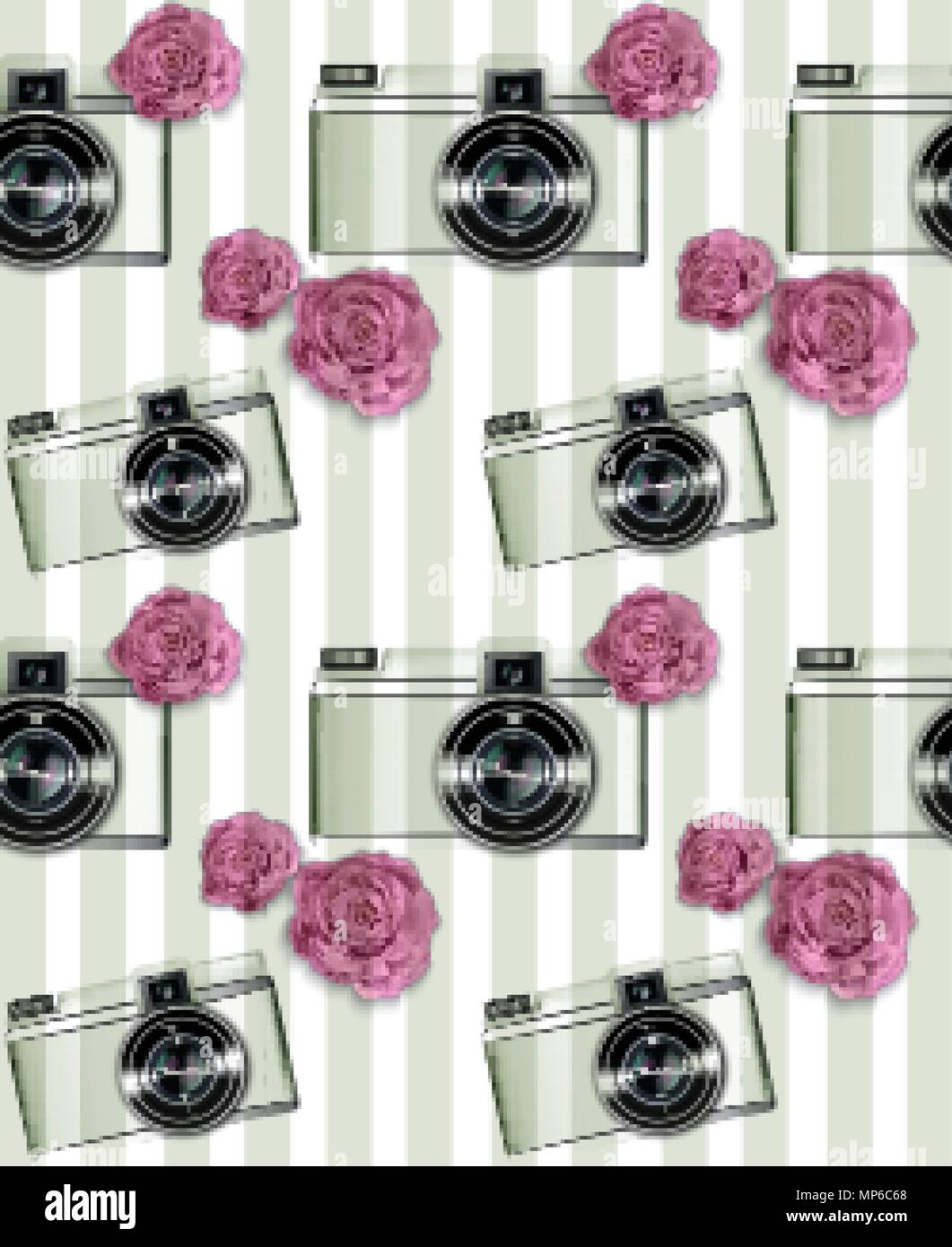 Photographing roses Stock Vector Images - Alamy