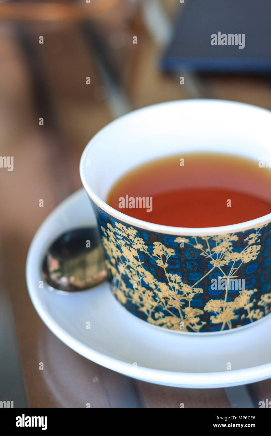 A cup of tea after a long day at a tea production facility, Sri Lanka ...