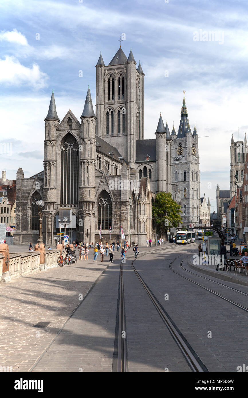 Belgium, Ghent, Saint Nicholas' Church Stock Photo - Alamy