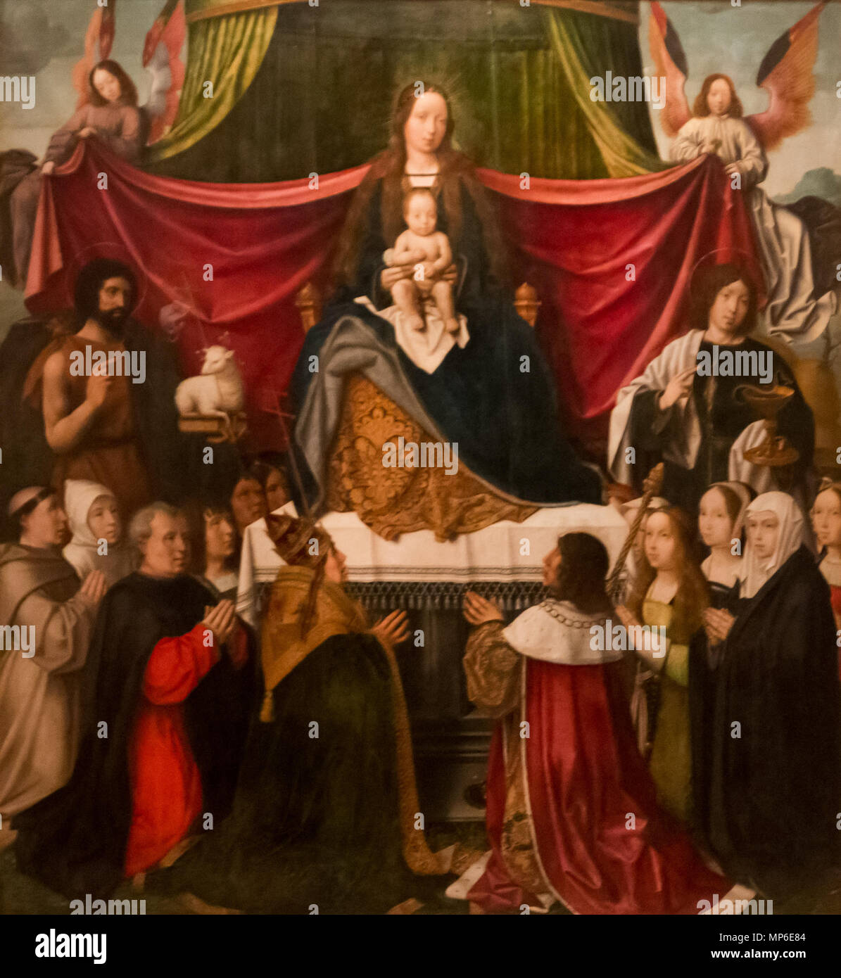 Our Lady Of Mercy - Saint Sebastian and Saint Christopher. On the ...