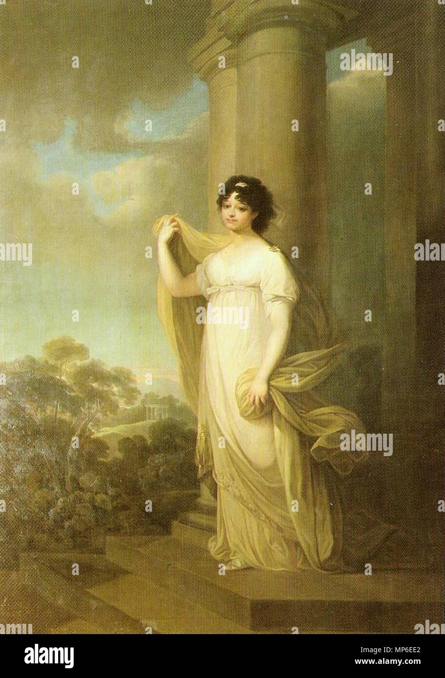 . Polish: Portret Zofii z Czartoryskich Zamoyskiej . 1799. Josef Grassi ...